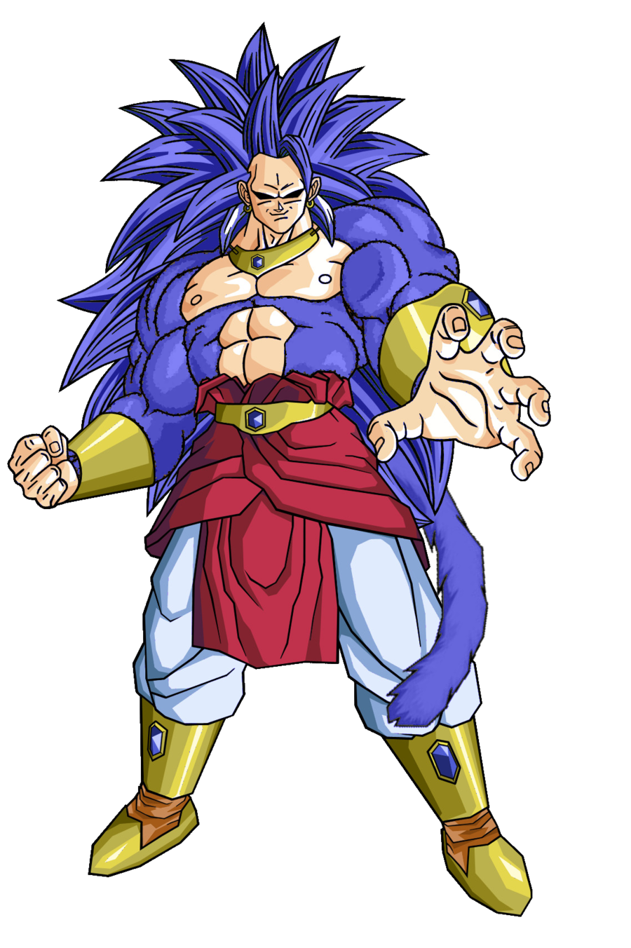 Goku Lucha Con Broly Super Saiyajin Legendario 7 Dragon Ball Fanon