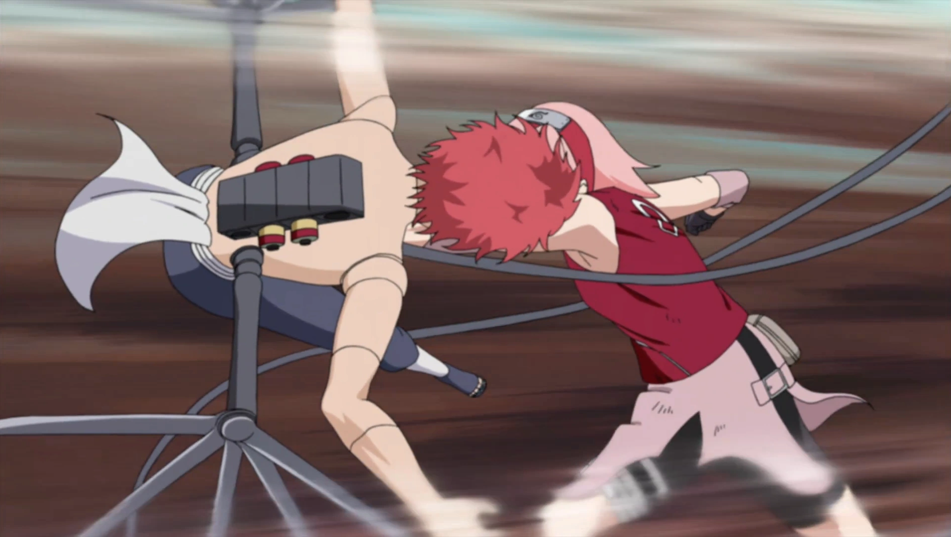 Image - Sakura striking Sasori.png | Narutopedia | FANDOM powered by Wikia