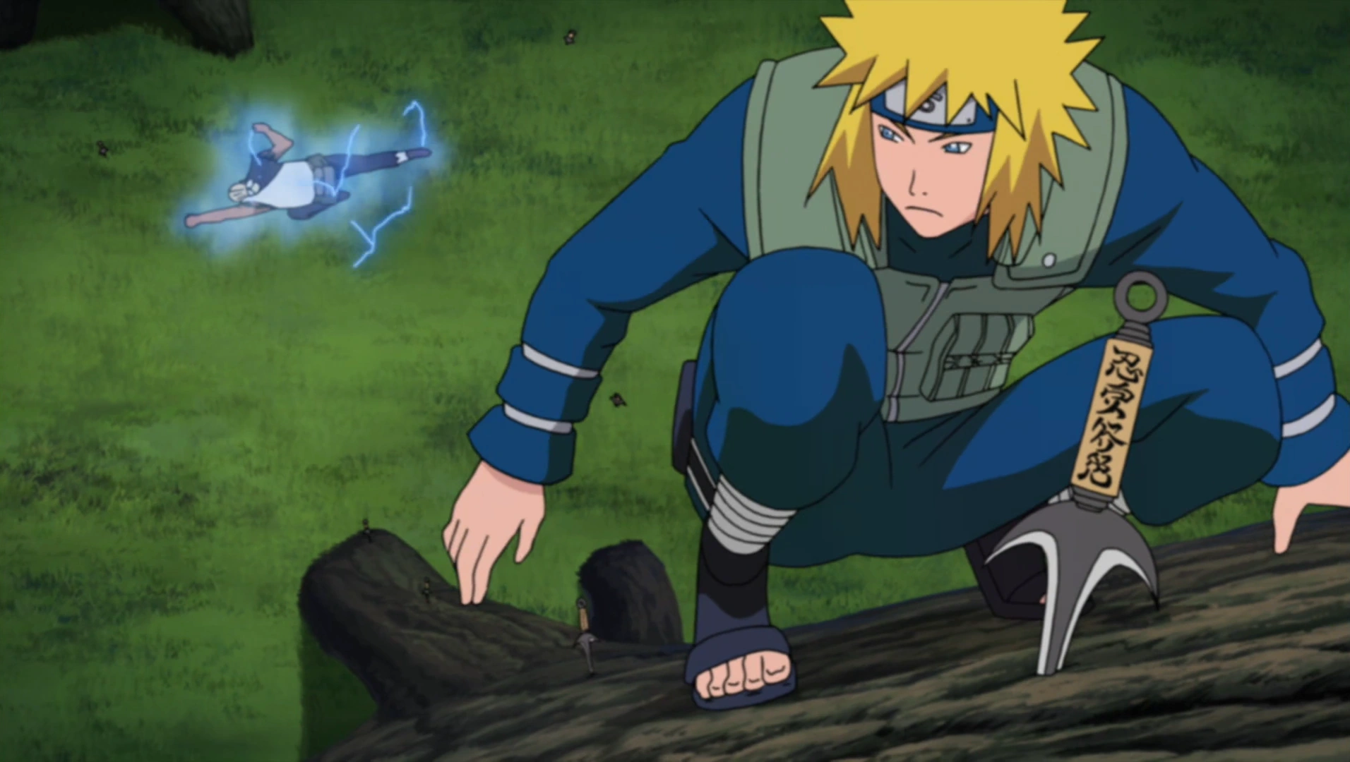 Image - Minato flies to a kunai.png | Narutopedia | FANDOM powered by Wikia