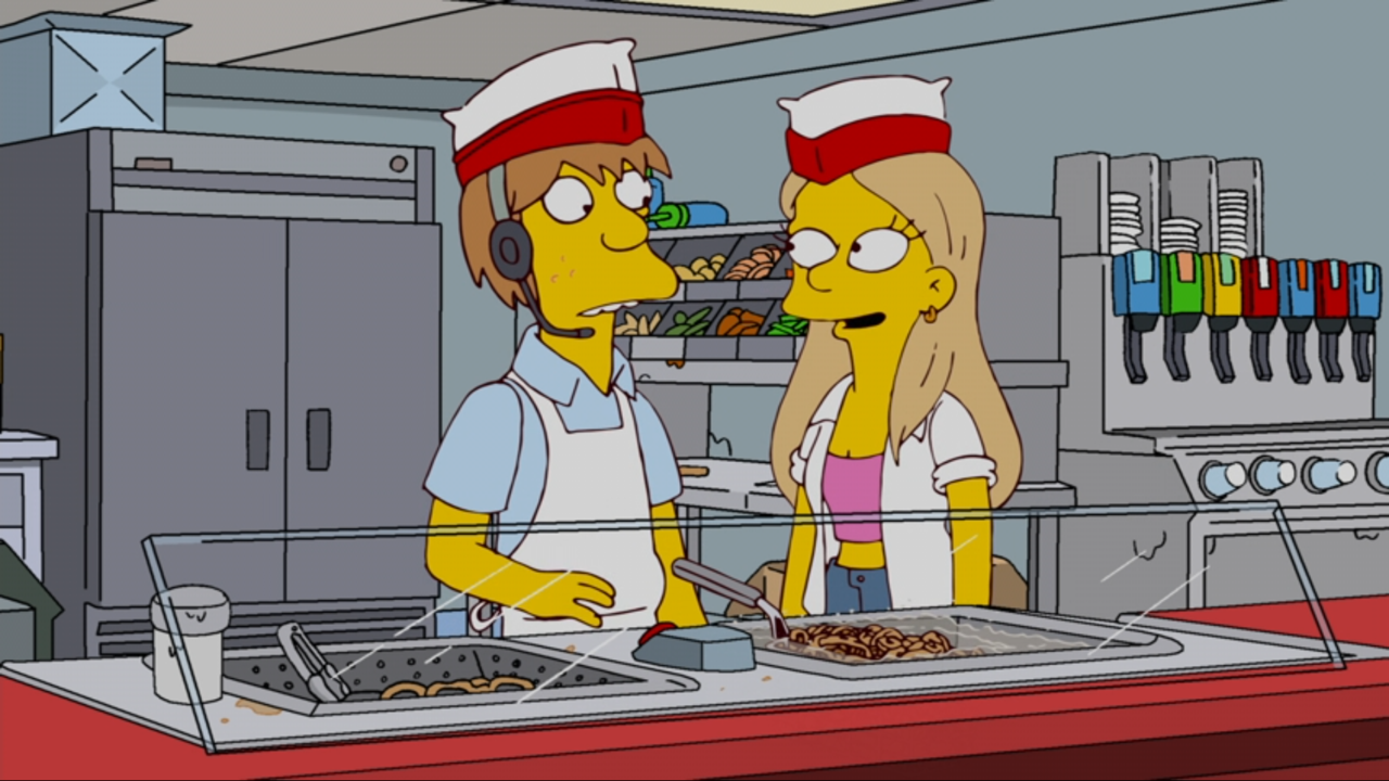 Gulp N Blow Waitress Simpsons Wiki Fandom Powered By Wikia