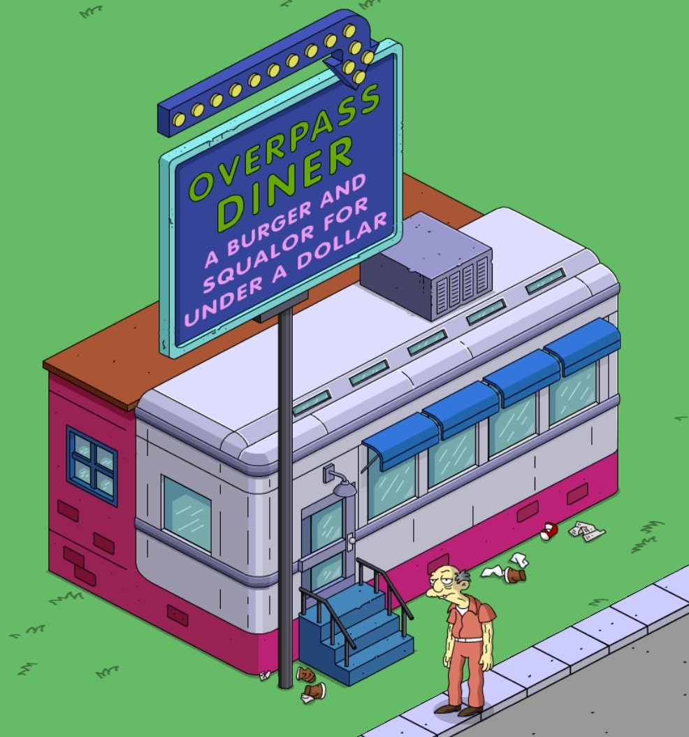 Overpass Diner The Simpsons Tapped Out Wiki Fandom Powered By Wikia