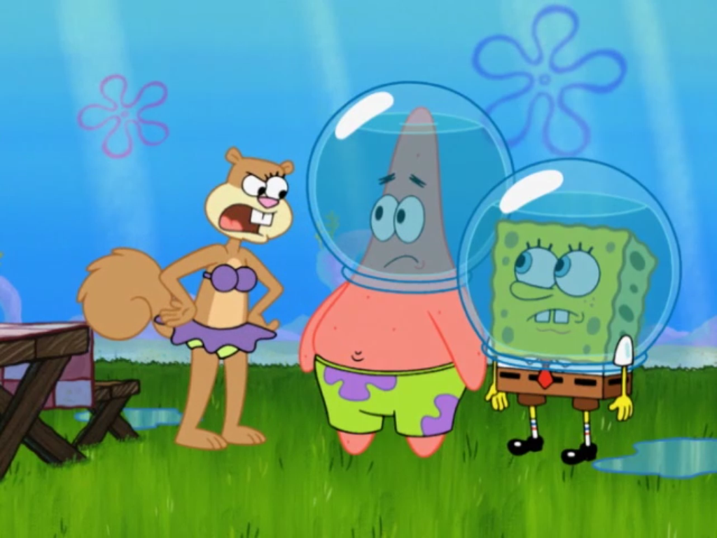 Sandy Cheeksgallerybubble Troubles Encyclopedia Spongebobia Fandom Powered By Wikia