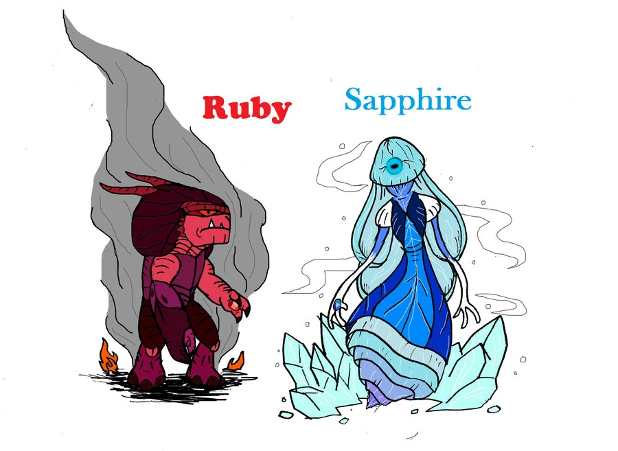 Image - Corrupted ruby and sapphire by thewatcherofworlds-d9ucof1.jpg | Steven Universe Wiki ...