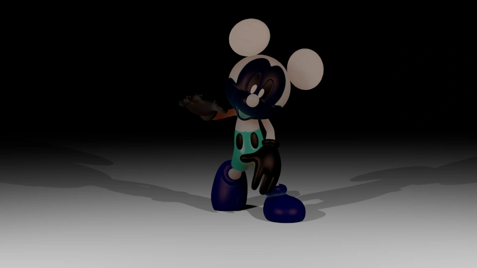 Darkened Photo-Negative Mickey | Abandoned: Discovery Island RP Wikia ...