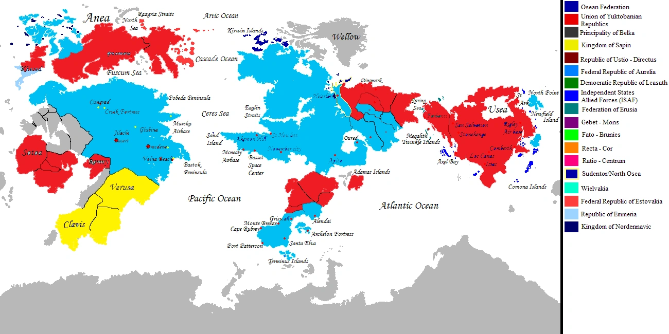 Ace combat world map