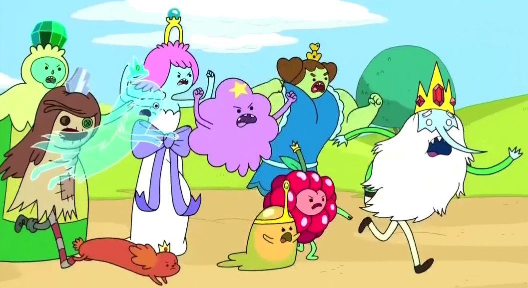 Image - S2e3 Princesses chasing Ice King.png | Adventure Time Wiki ...