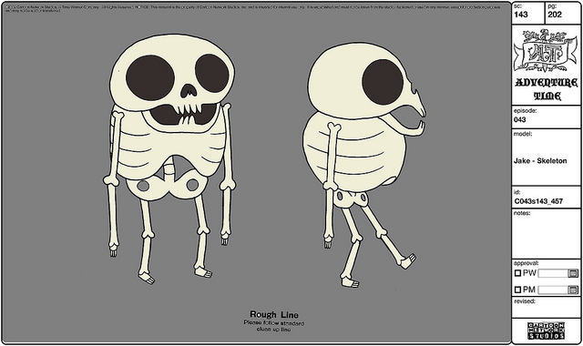 Image - Modelsheet jake - skeleton.jpg | Adventure Time Wiki | FANDOM ...