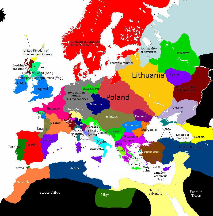 Europe 1430, 1430-1460 (Map Game) | Alternative History | Fandom ...