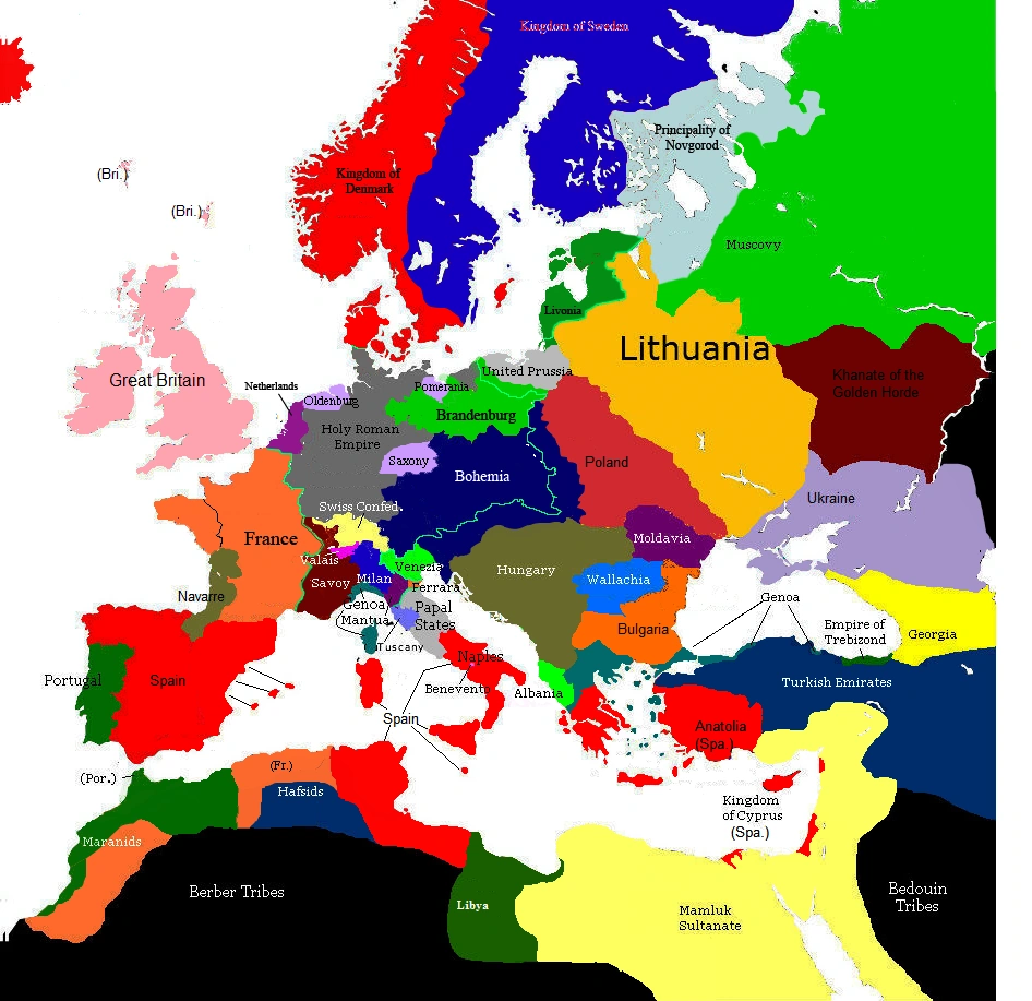 Europe 1430, 1461-1491 (Map Game) | Alternative History | Fandom ...
