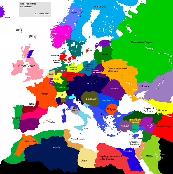 Europe 1430, 1709-1739 (Map Game) | Alternative History | FANDOM ...