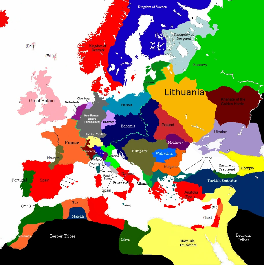 Europe 1430, 1461-1491 (Map Game) | Alternative History | Fandom ...