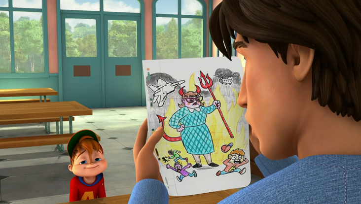 Image Miss Smith Drawn As A Devilpng Alvin And The Chipmunks Wiki