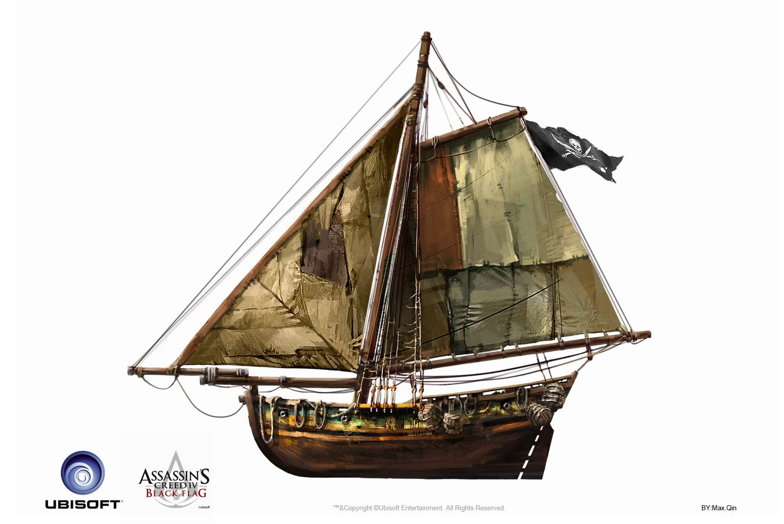 Image - Assassin's Creed IV Black Flag -Ship- Pirate Gunboat by max qin ...
