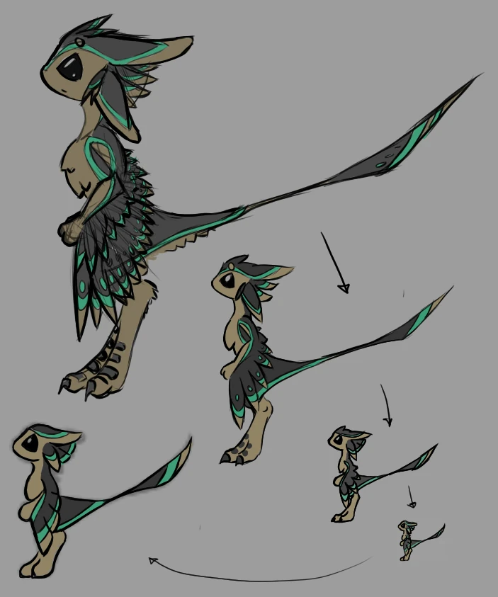 Avali (better in 3D) Minecraft Skin