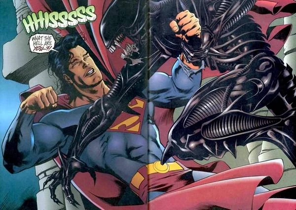 Xenomorph Vs Superman Kara - Superman vs. Aliens - DC | Dark Horse ...