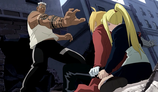 Image - Edward Elric Shields Winry From Scar.png | Awesome Anime and ...