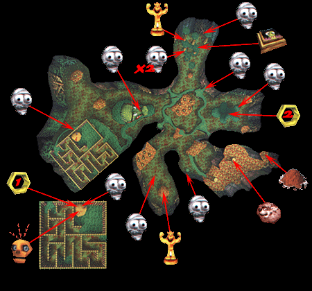 Fan Made Banjo Kazooie World Map