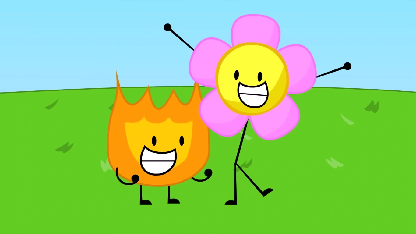 Image - Firey and Flower.PNG | Battle for Dream Island Wiki | Fandom ...