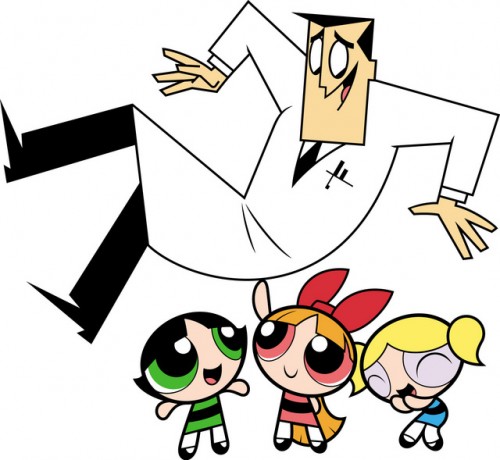Image Professor Utonium With Powerpuff Girls Picture E1321618689614