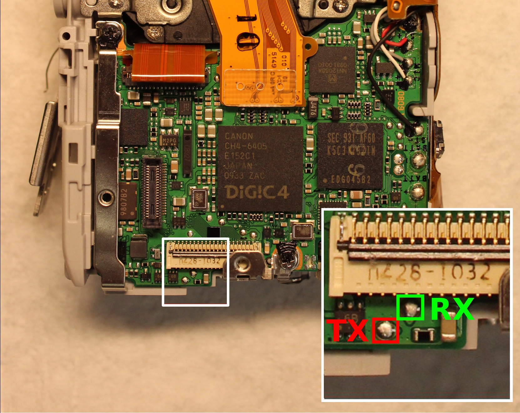 Image Canon A1100 Uart Rx Tx Chdk Wiki Fandom Powered By Wikia