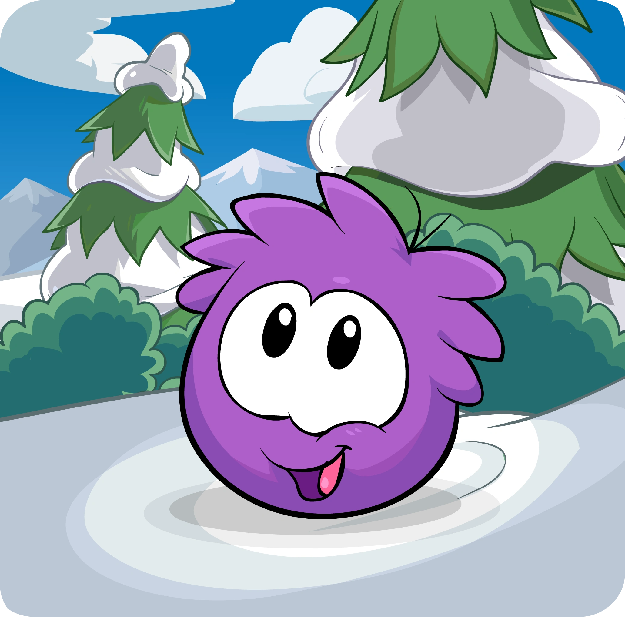 Image - Puffle Party 2013 Transformation Puffle Purple.png | Club ...