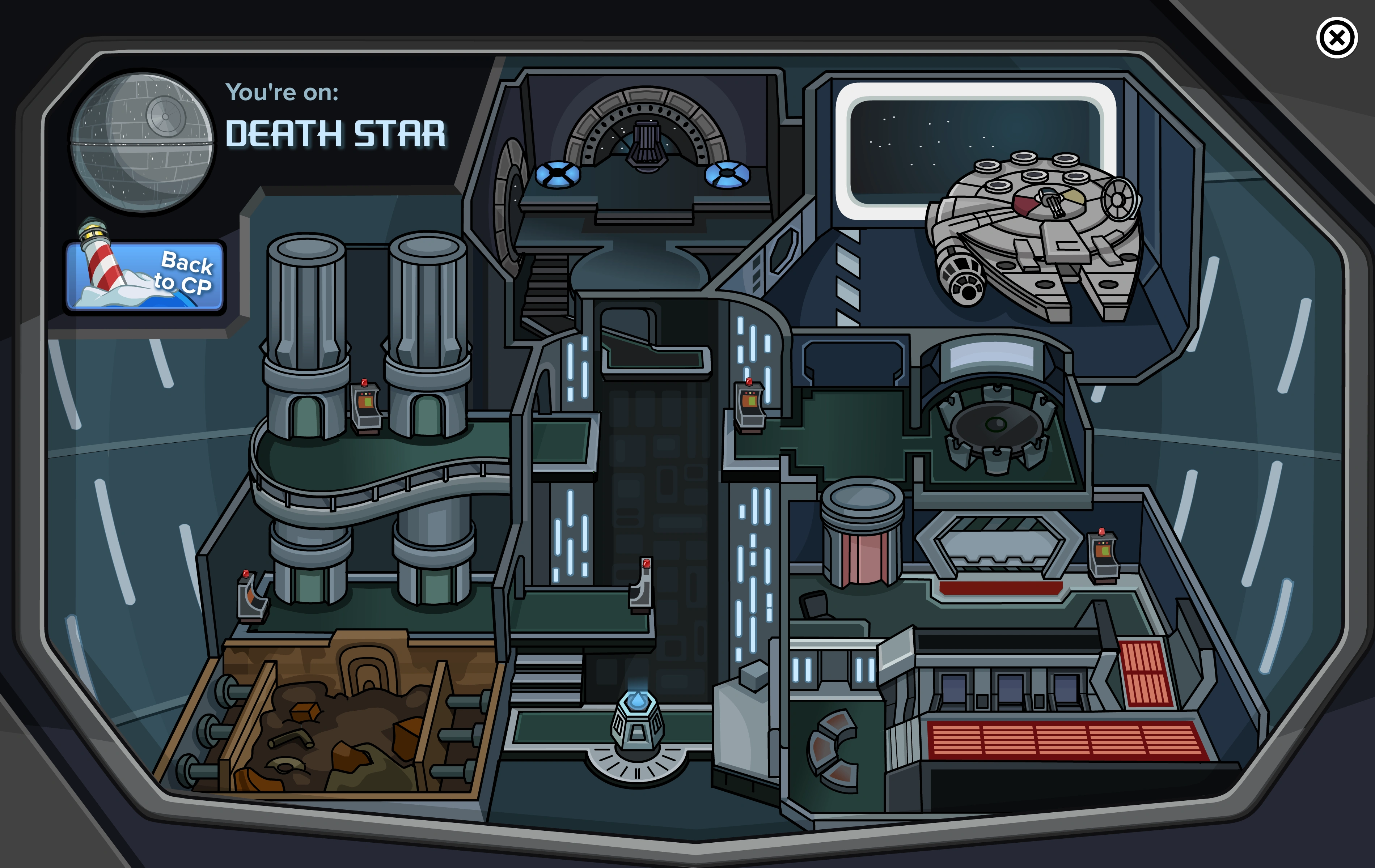 Image - Death Star Map Complete.png | Club Penguin Wiki | FANDOM ...
