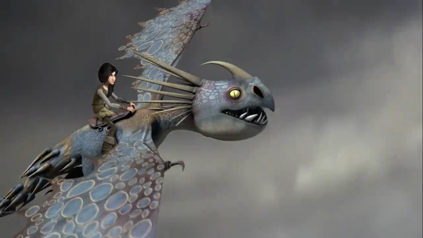 Image - Heather montando a Tormenta.png | Como Entrenar A Tu Dragón ...