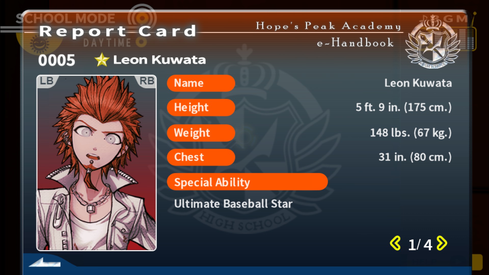 Free Time Eventsleon Kuwata Danganronpa Wiki Fandom Powered By Wikia