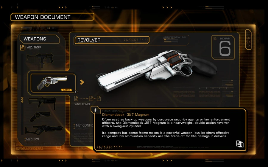 Diamond Back .357 | Deus Ex Wiki | FANDOM powered by Wikia