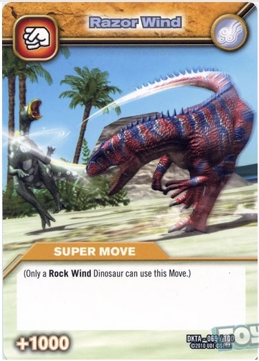 Image - Razor Wind TCG Card 2 (French).jpg | Dinosaur King | FANDOM ...