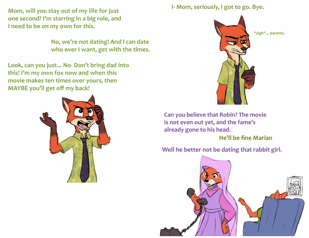 Robin Hood with Little Judy/Nick : r/zootopia