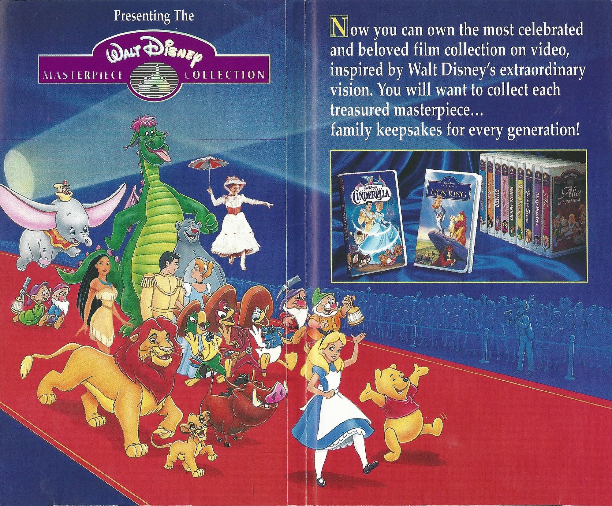 Image Walt Disney Masterpiece Collection Promotional Print Advertisment 2 Disney
