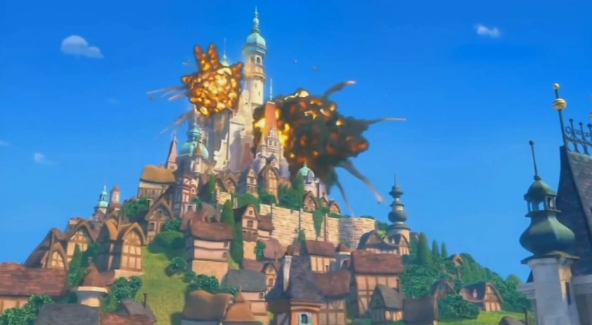 Image - Tangled.Castle.Explosion.PNG | Disney Wiki | FANDOM powered by ...