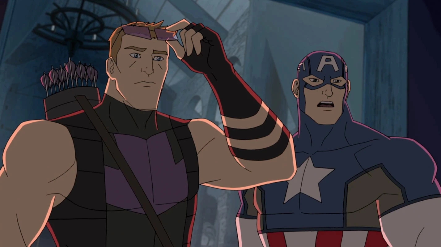 Image - Avengers Assemble Cap and Hawkeye.jpg | Disney Wiki | FANDOM ...