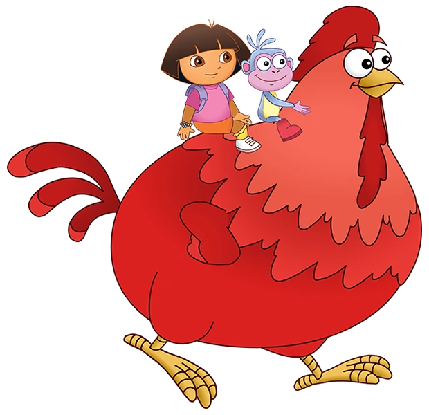 Image - Dora the Explorer Big Red Chicken Character Walking.png | Dora ...