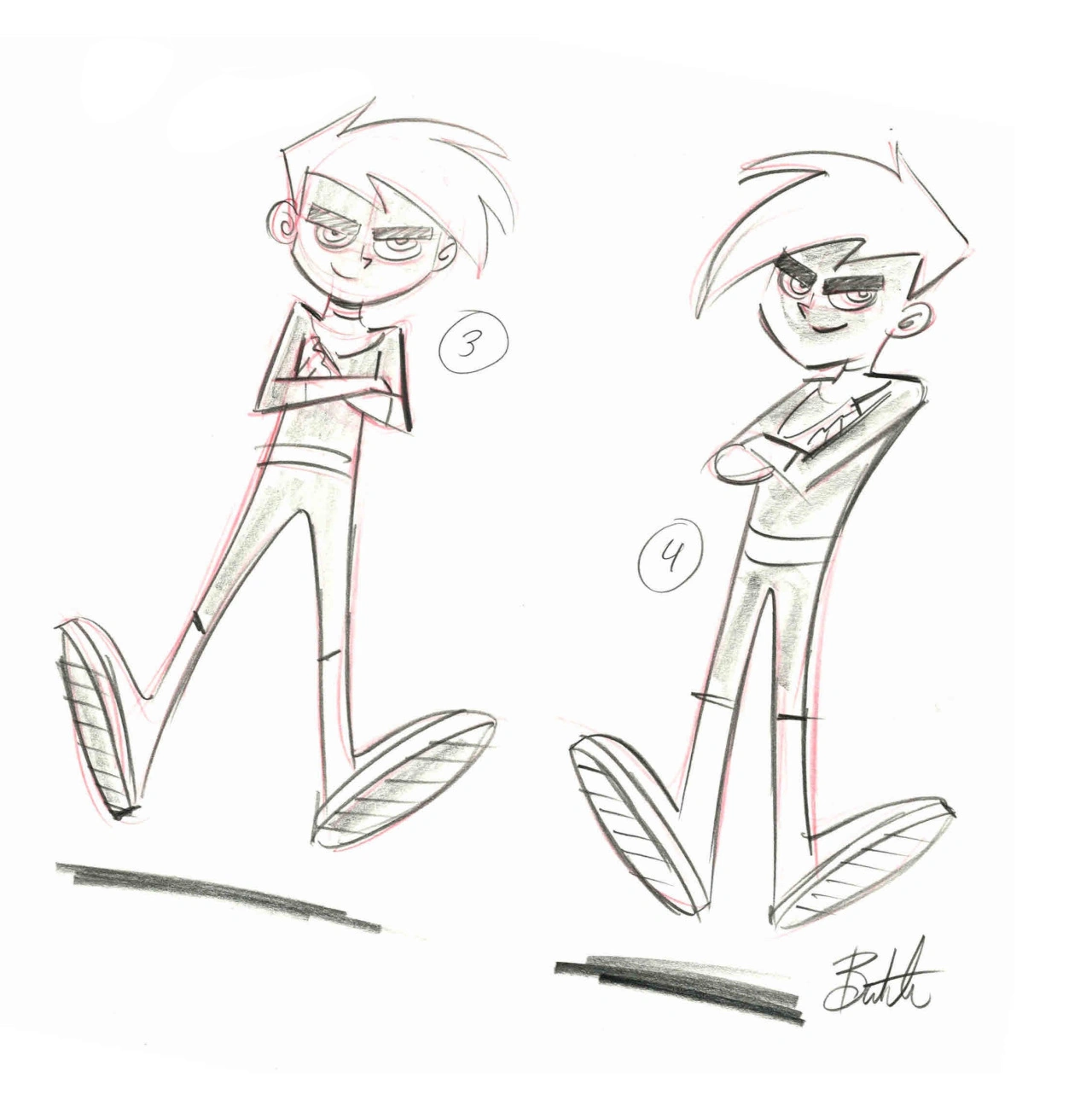 Image - Danny concept poses 2001.png | Danny Phantom Wiki | Fandom ...