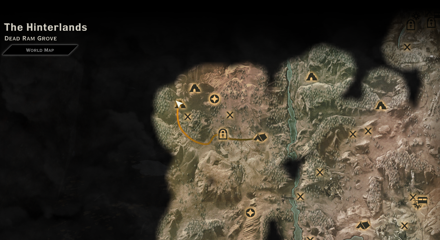 Image Map Of Farmland Cave Route1png Dragon Age Wiki Fandom Powered By Wikia