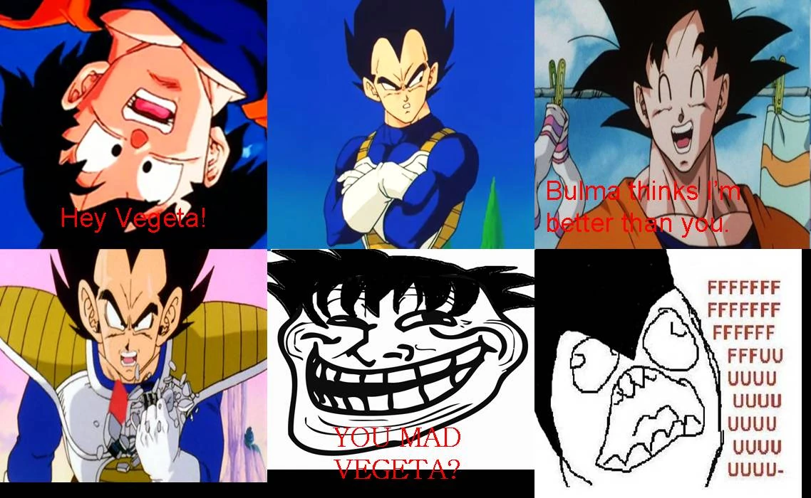 Image - Goku troll vegeta.jpg | Dragon Ball Wiki | FANDOM powered by Wikia