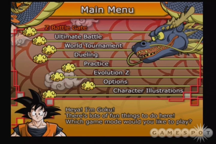 Image - Main Menu Budokai Tenkaichi.jpg | Dragon Ball Wiki | FANDOM ...