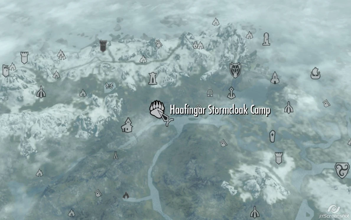 Image - Haafingar Stormcloak Camp map Skyrim.jpg | Elder Scrolls ...