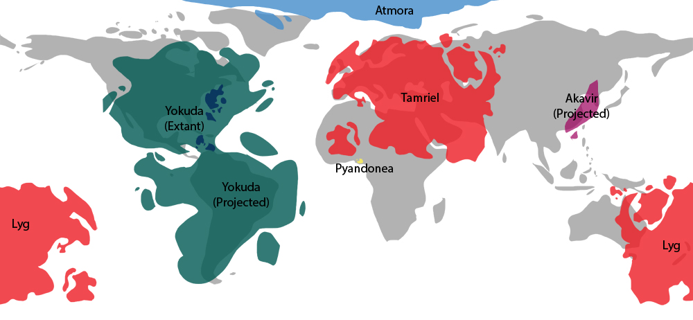 User Blogjimeeethe Continents Of Nirn Scaled To Those Of Earth