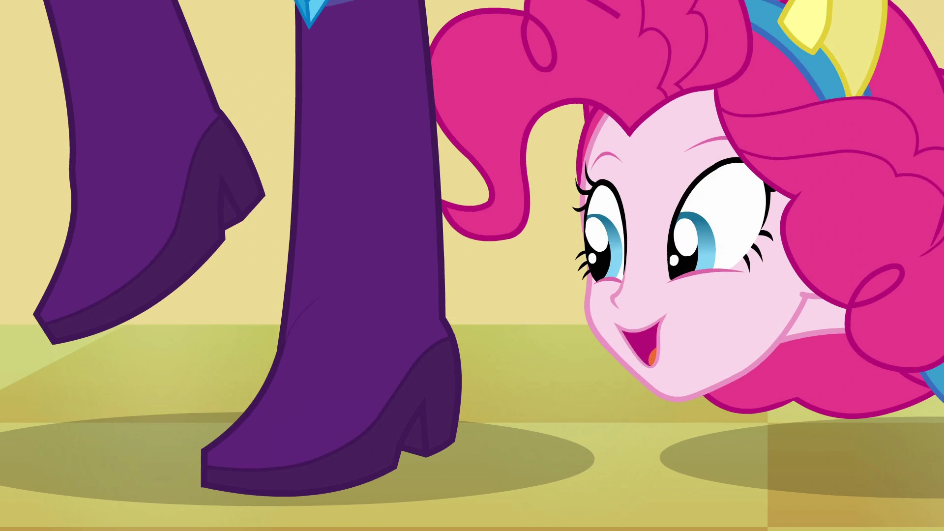 Image - Pinkie Pie looking at Rarity's stomping feet EG.png | My Little ...