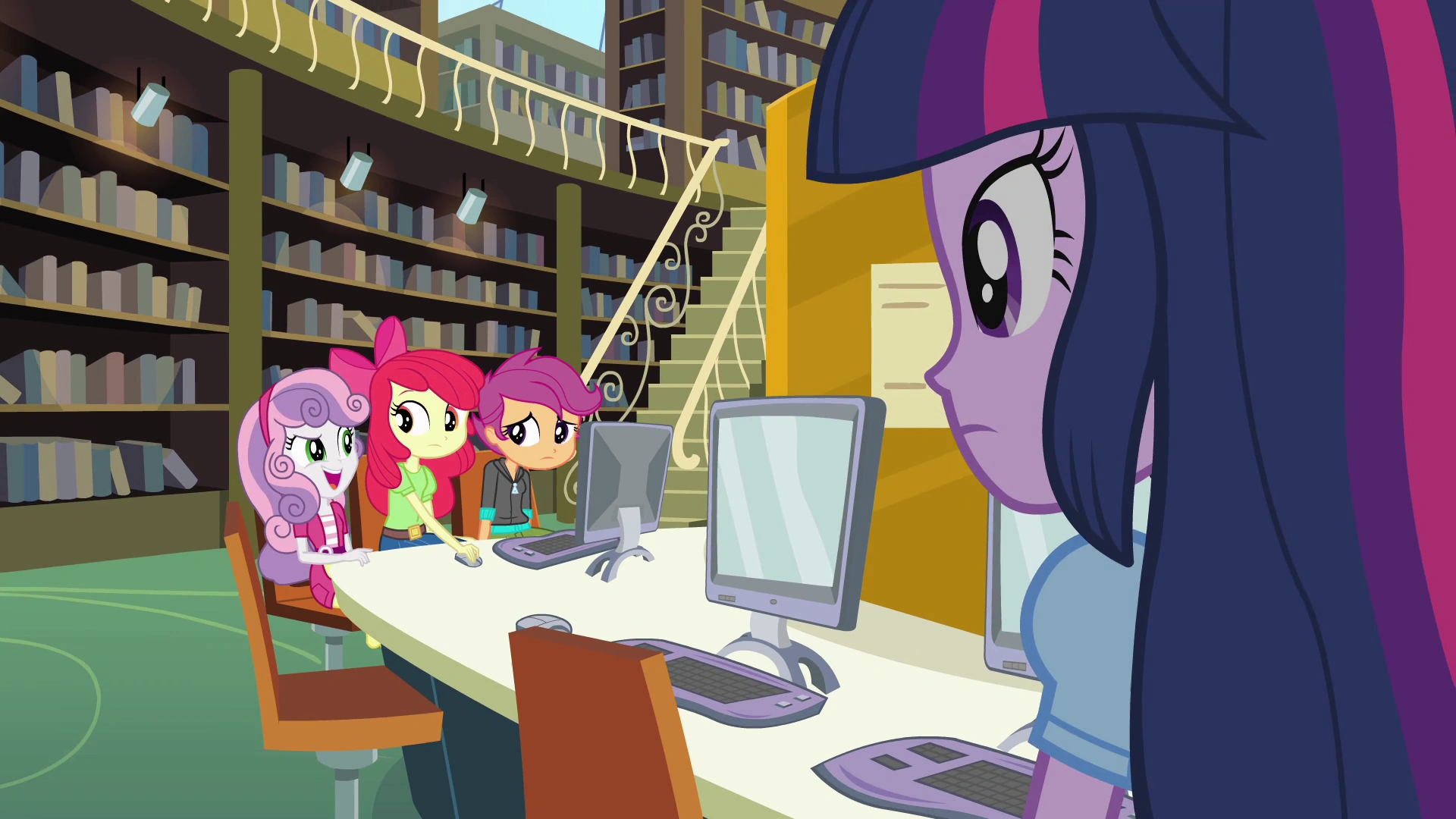 Image - CMC on the computer EG.png | My Little Pony Equestria Girls ...