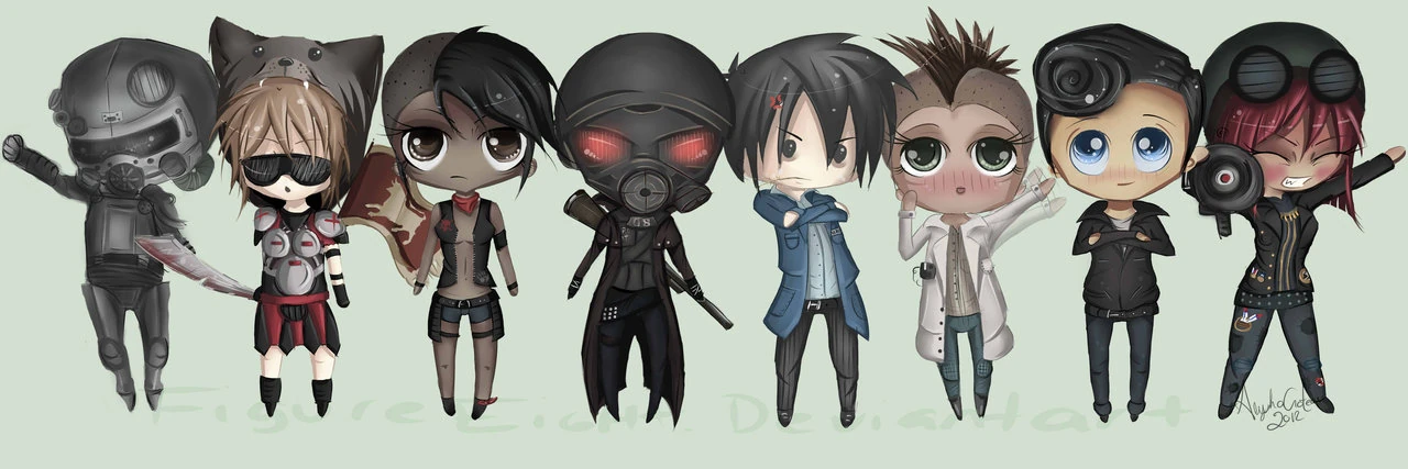 Image - Fallout chibi factions by figureeight-d4vdv8r.jpg | Fallout ...