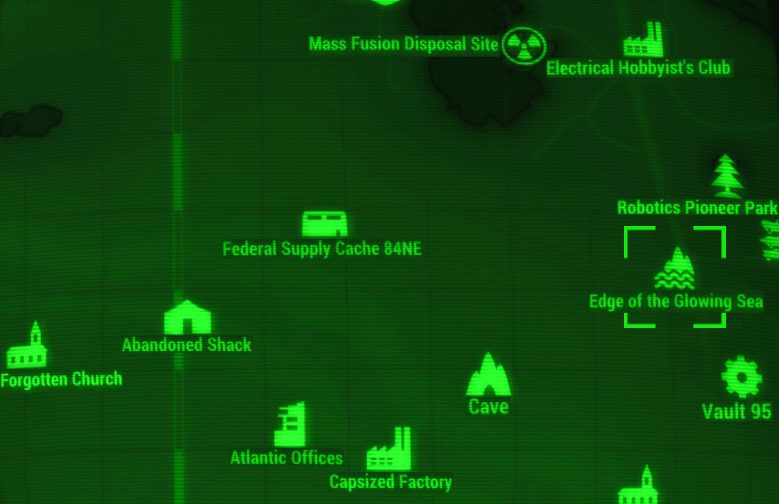 Image - FO4 map Edge of the Glowing Sea.jpg | Fallout Wiki | FANDOM ... Image - FO4 map Edge of the Glowing Sea.jpg | Fallout Wiki | FANDOM ...