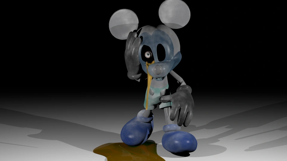 Image - Shade Abandoned Photo Negative Mickey.png | Five Nights at ...