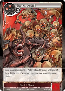 Card of the week no.2 – Banzai Attack | Force of Will TCG Fan Blog