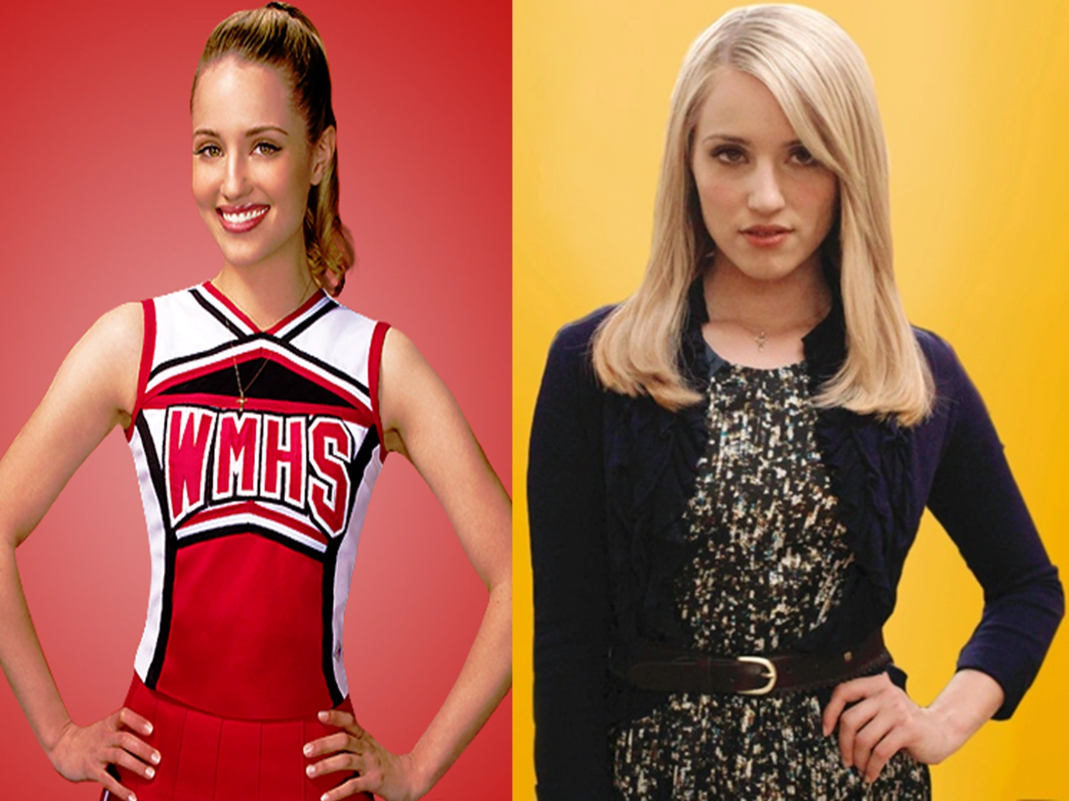 Image - Quinn fabray season 1 and 4.png | Glee TV Show Wiki | Fandom ...