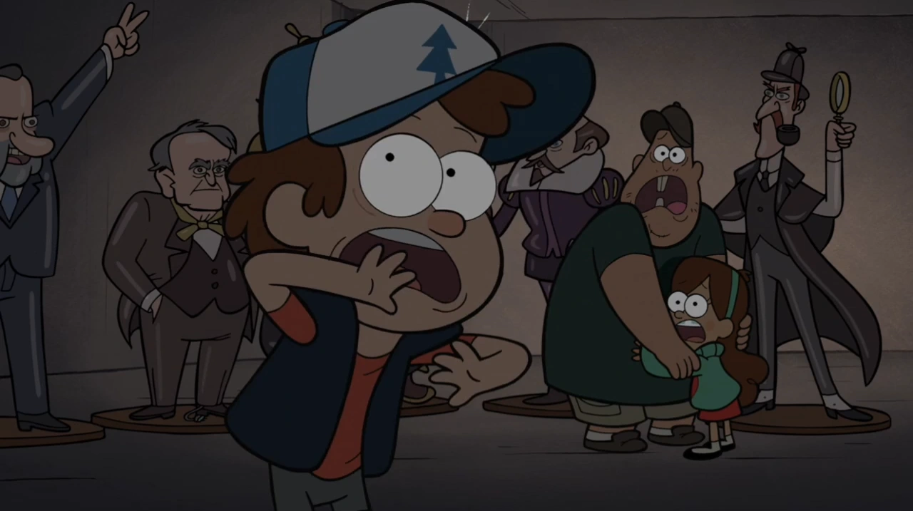 Image - S1e3 dipper soos mabel scared.png | Gravity Falls Wiki | Fandom ...