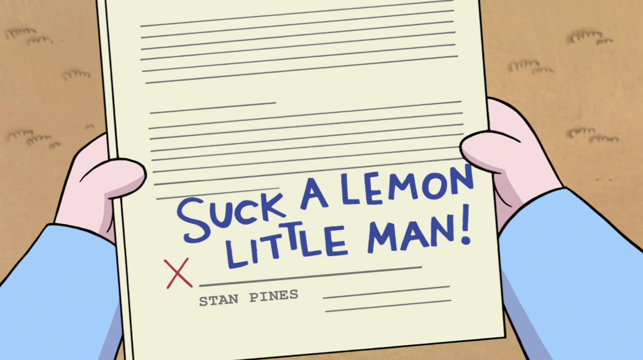Image - S1e11 suck a lemon.png | Gravity Falls Wiki | FANDOM powered by ...